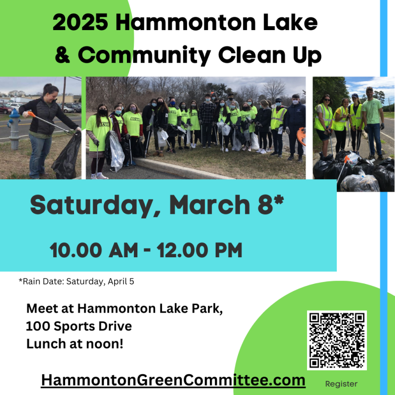 Hammonton Lake Park Community Clean Up: Saturday, March 8th – Town of ...