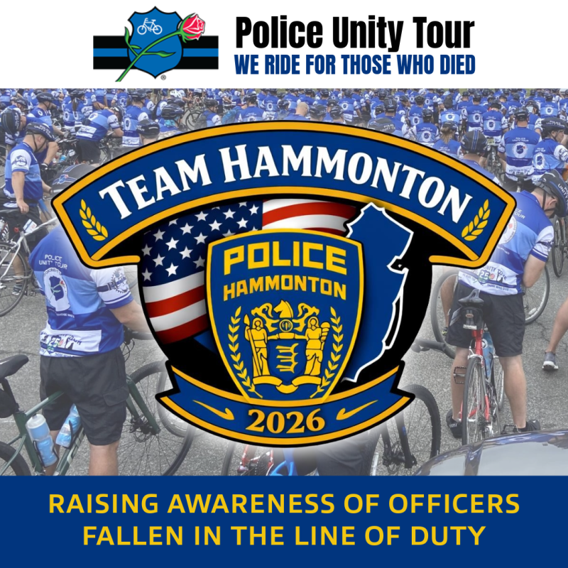 Hammonton PD to participate in 2026 Police Unity Tour – Town of Hammonton